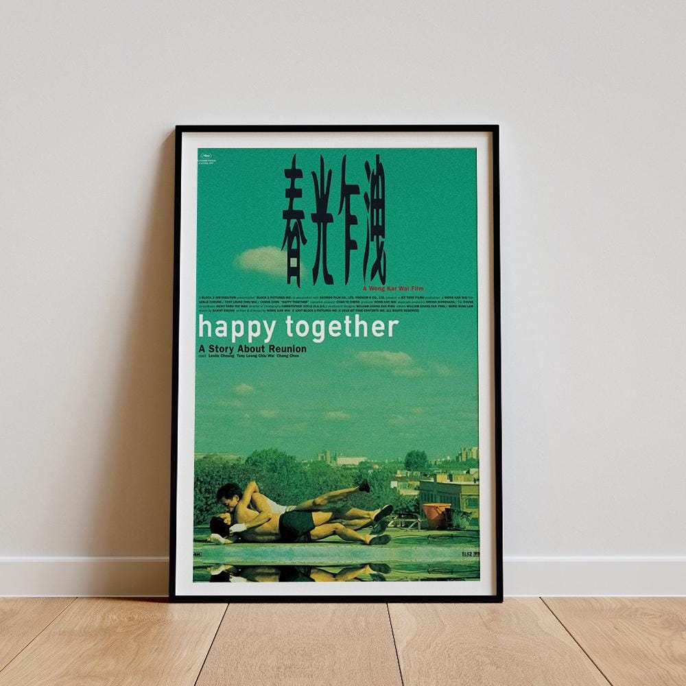 Happy Together 1997 Movie Poster, Classic Movie Wall Art, Vintage Art ...