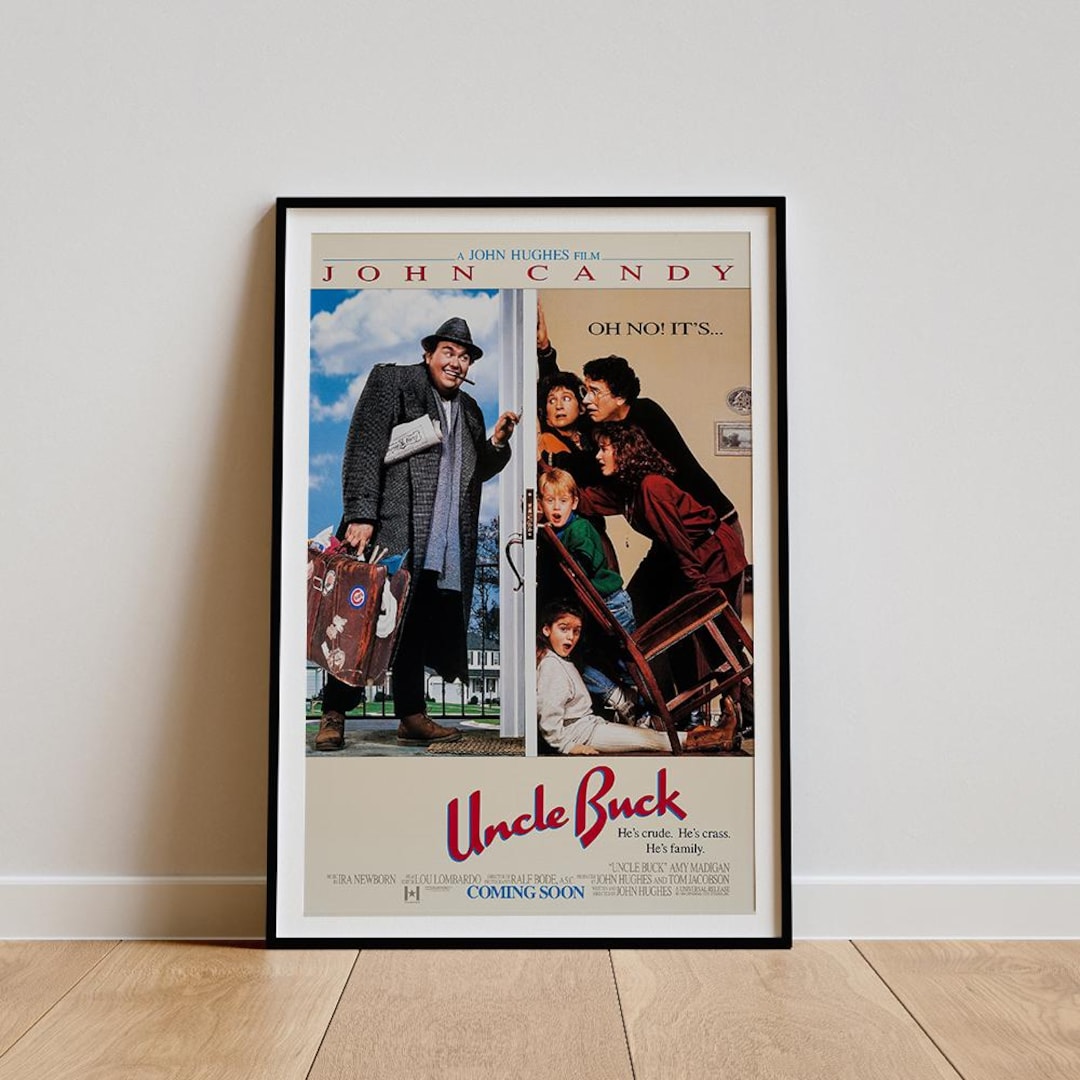 Uncle Buck (1989) Movie Poster, Classic Movie Wall Art, Vintage Art ...