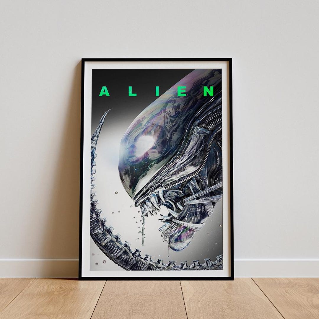 Alien (1979) Movie Poster, Classic Movie Wall Art, Vintage Art Print ...