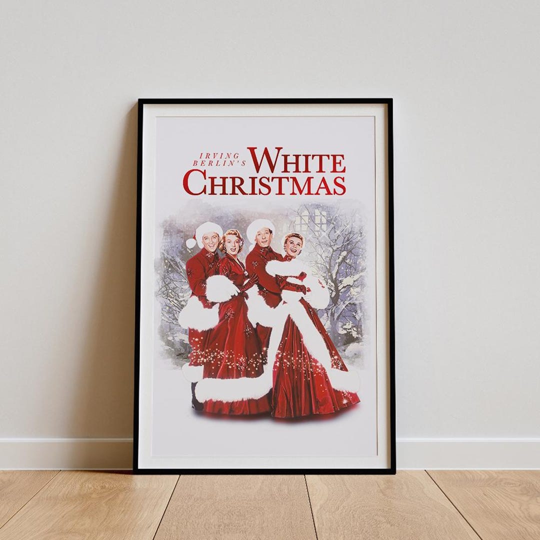 White Christmas (1954) Movie Poster, Classic Movie Wall Art, Vintage ...