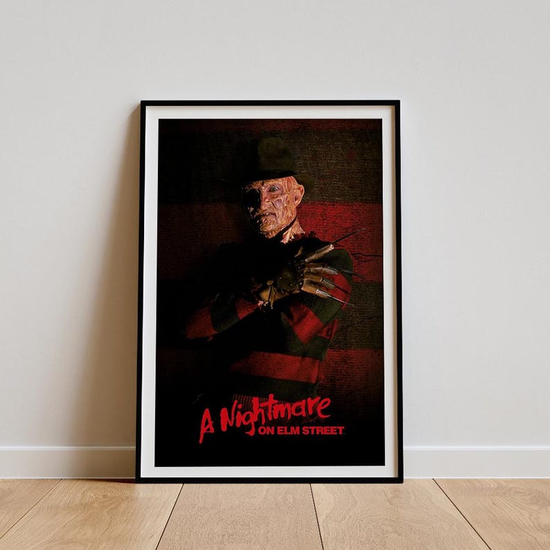 A Nightmare on Elm Street (1984) Movie Poster, Classic Movie Wall Art ...