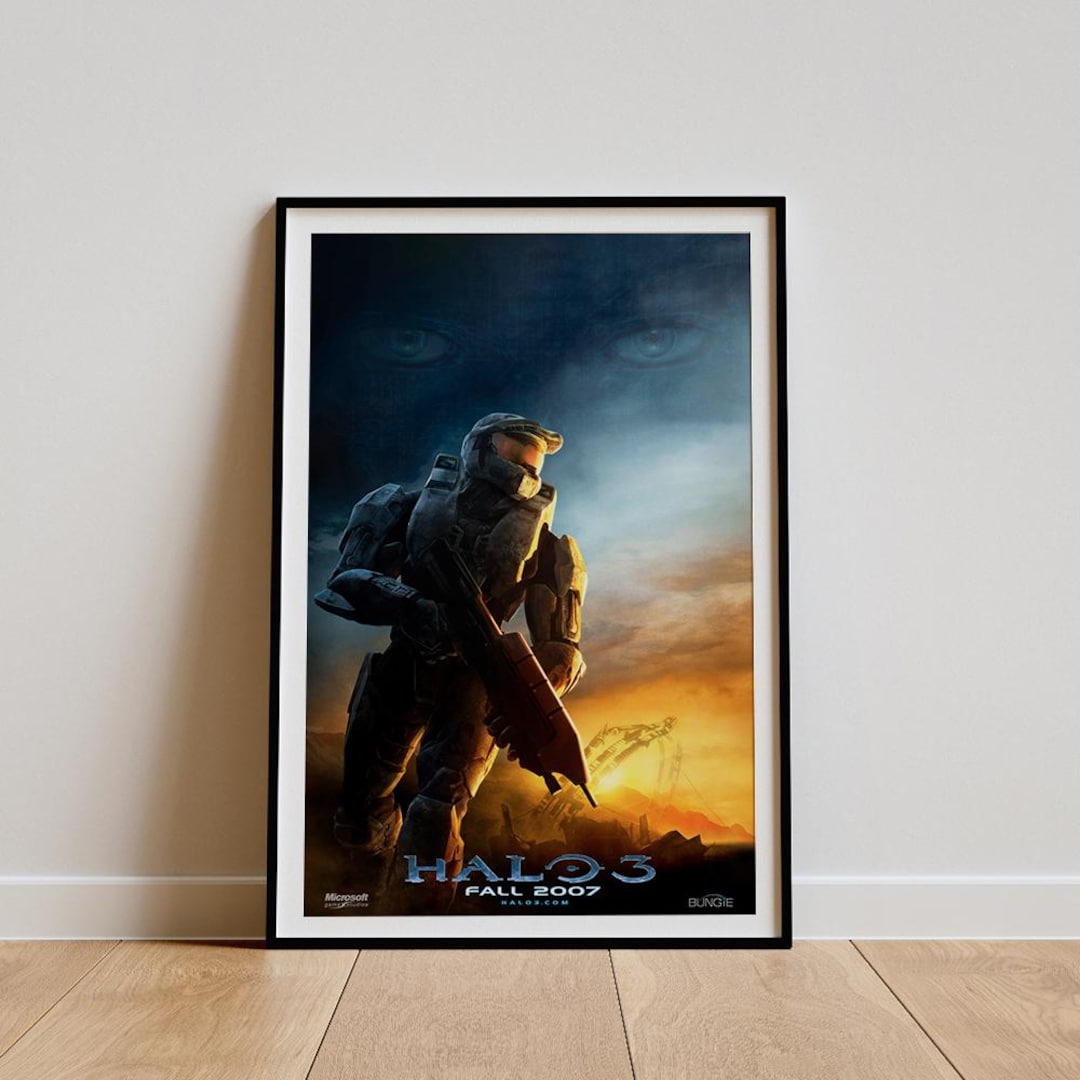 Halo 3 Movie Poster, Classic Movie Wall Art, Vintage Art Print, Home ...