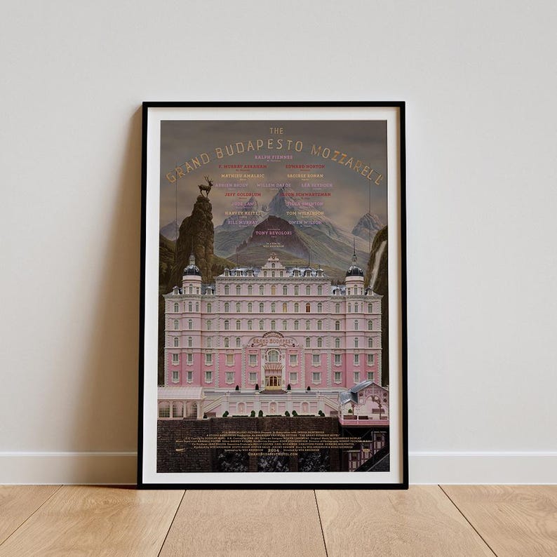 The Grand Budapest Hotel Movie Poster, Classic Movie Wall Art, Vintage ...