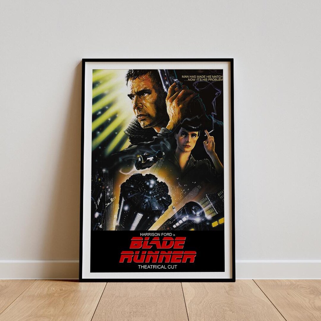 Blade Runner (1982) Movie Poster, Classic Movie Wall Art, Vintage Art ...