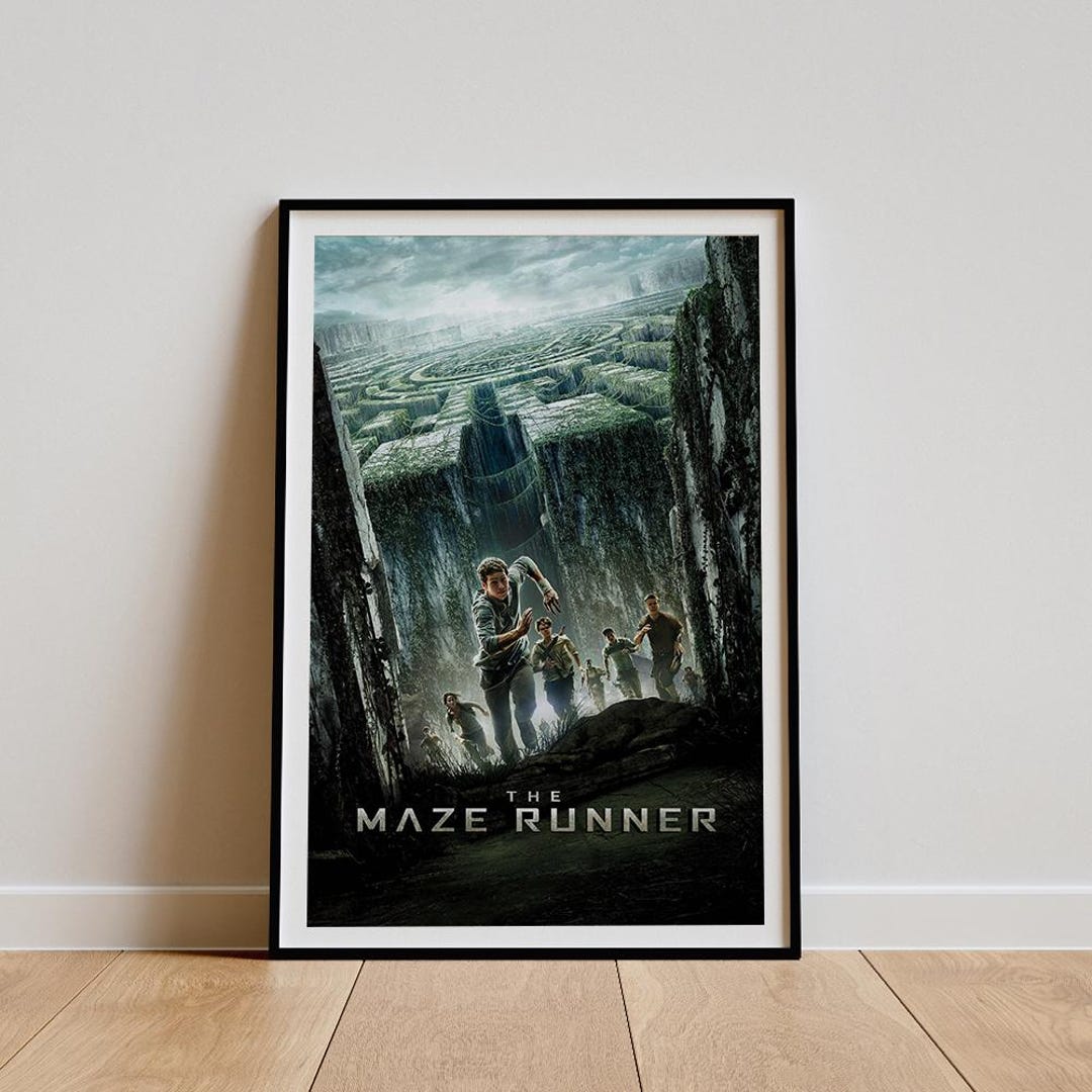 The Maze Runner Movie Poster, Classic Movie Wall Art, Vintage Art Print ...