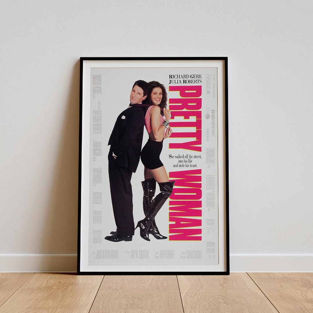 Pretty Woman Movie Poster, Classic Movie Wall Art, Vintage Art Print ...