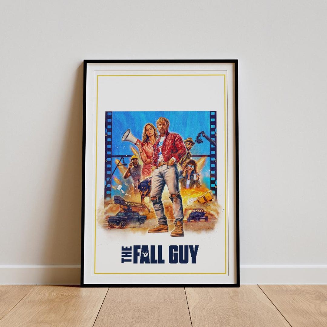 The Fall Guy Movie Poster, Classic Movie Wall Art, Vintage Art Print ...
