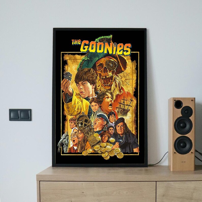 The Goonies Movie Poster, Classic Movie Wall Art, Vintage Art Print ...