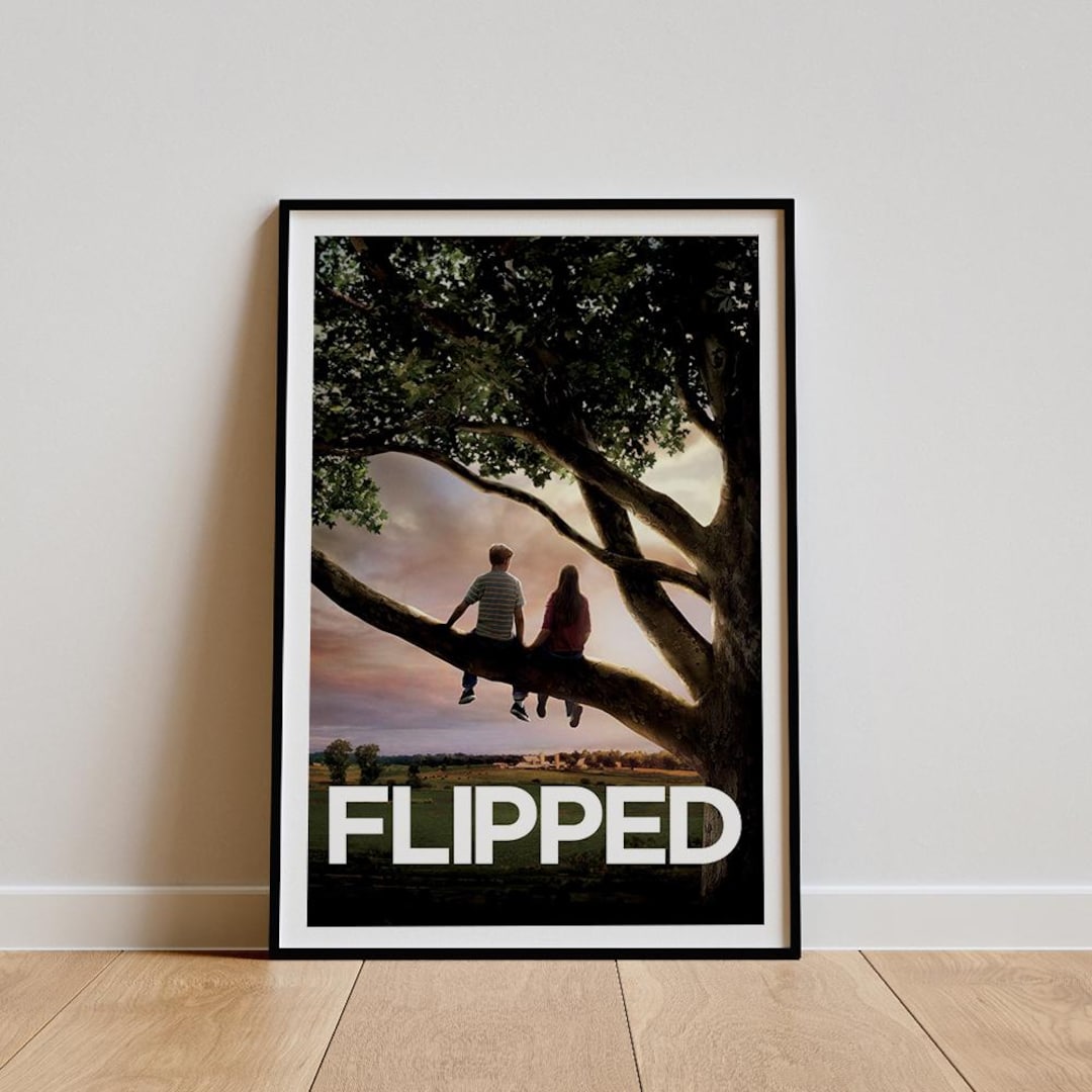 Flipped Movie Poster, Classic Movie Wall Art, Vintage Art Print, Home ...