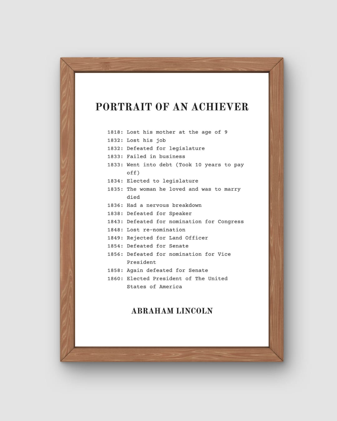 Abraham Lincoln: Portrait of an Achiever | Abraham Lincoln Success ...