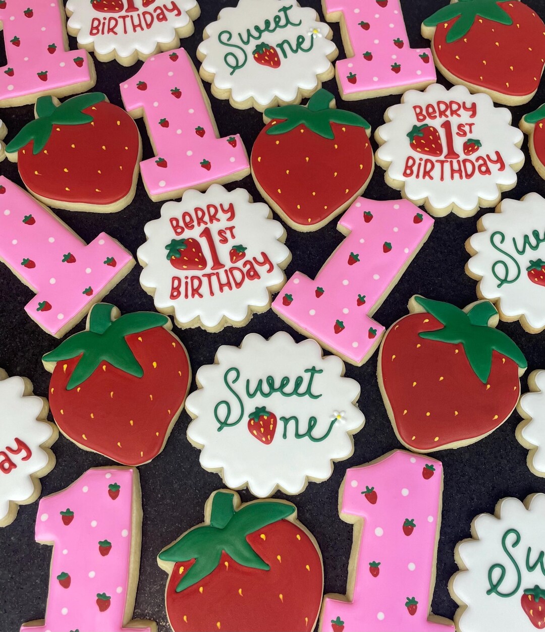 Berry 1st Birthday Sugar Cookies - Etsy