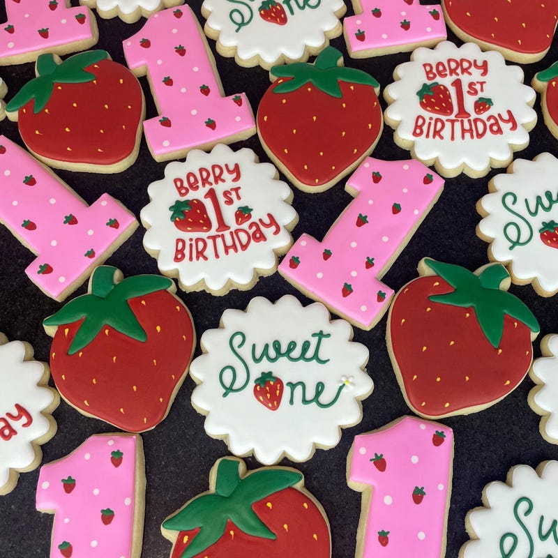 Birthday Sugar Cookies - Etsy