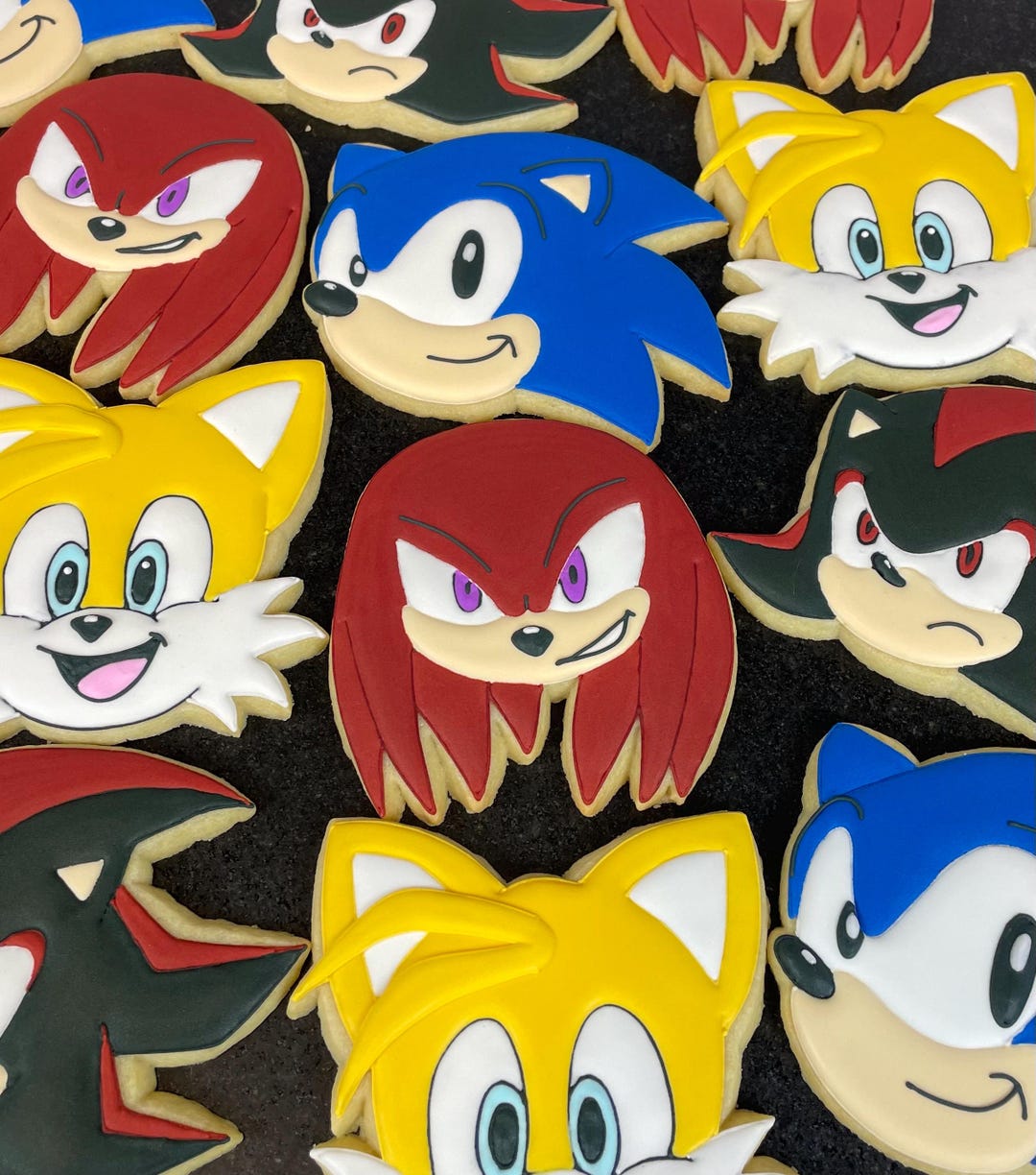 Sonic Character Cookies - Etsy