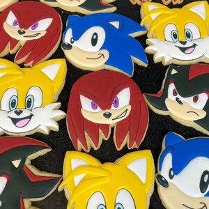 Sonic Character Cookies - Etsy