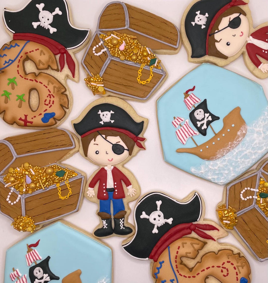 Pirate Themed Sugar Cookies - Etsy