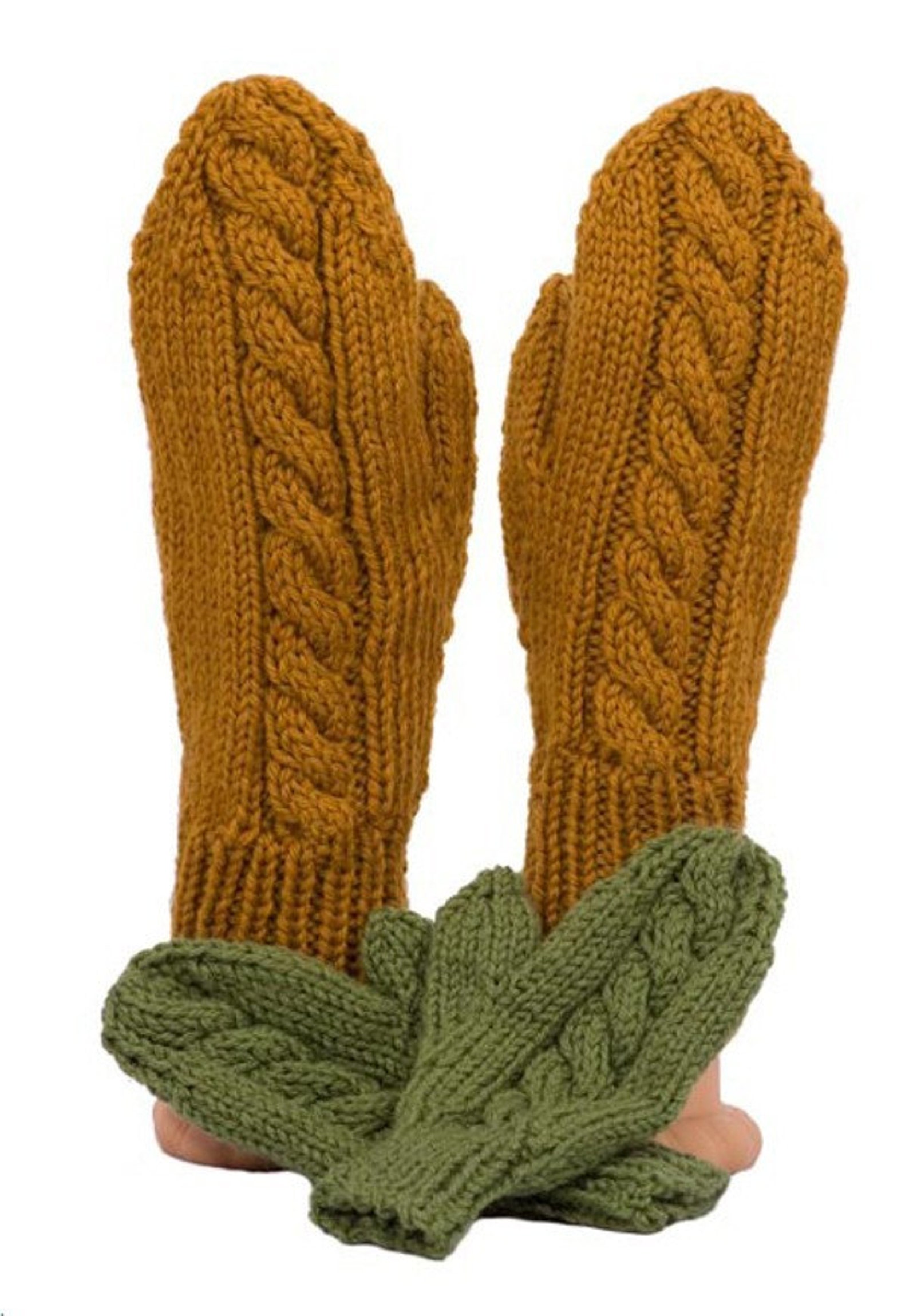 Easy Cable Mitten Pattern Worsted or Chunky Weight Yarn for Kids and ...