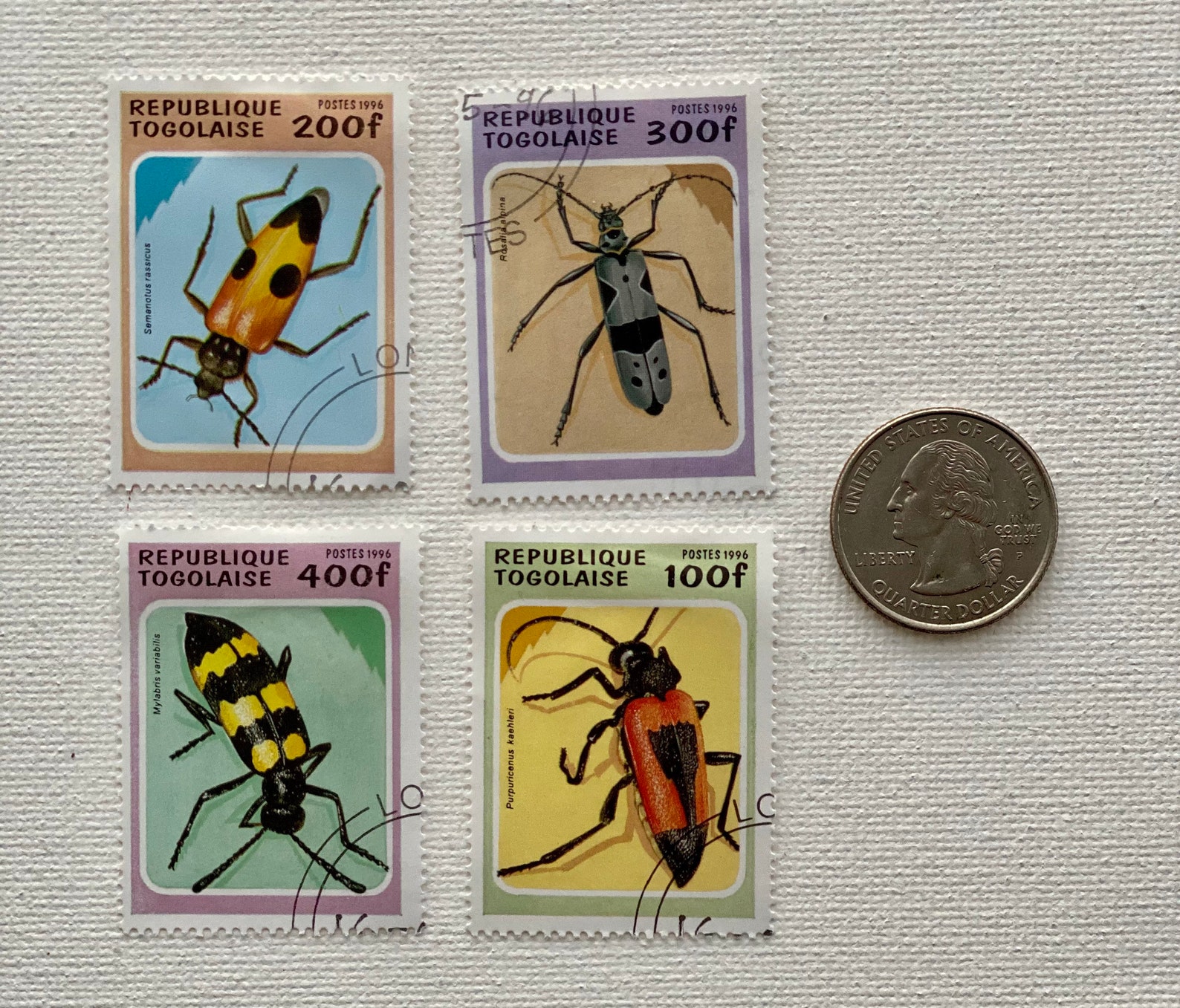 1996 African Insect Postage Stamps | Etsy