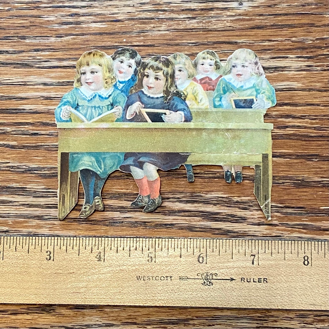 Victorian School Girl Cut Out - Etsy