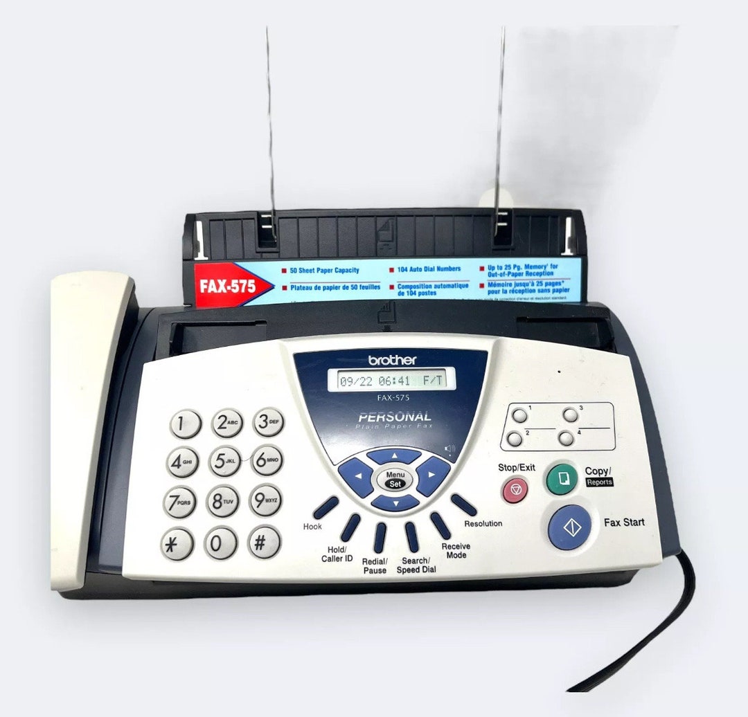 Brother FAX-575 Personal Fax Machine With Phone Works - Etsy