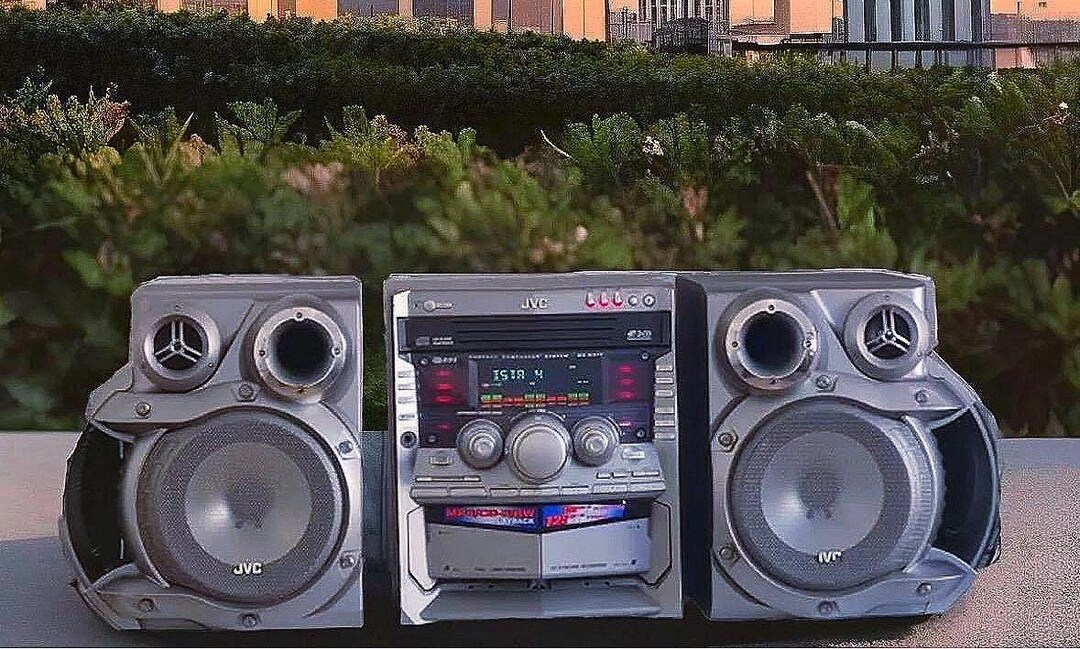 JVC MX-GA77 360w 3 Cd Changer Dual Cassette Player Am/fm Stereo System ...