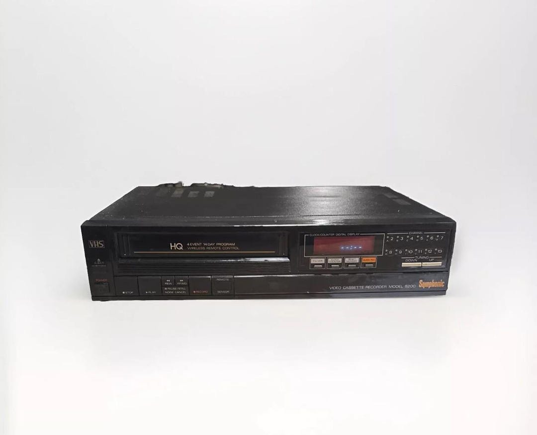 Symphonic 4 Head Hifi Stereo VCR VHS Player Model 5200 Tested Works ...