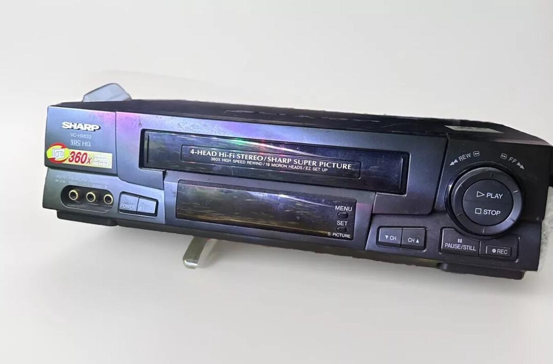 Sharp VCR VC-H9833U VHS 4 Head Super Picture Works Well Only 1 on Whole ...