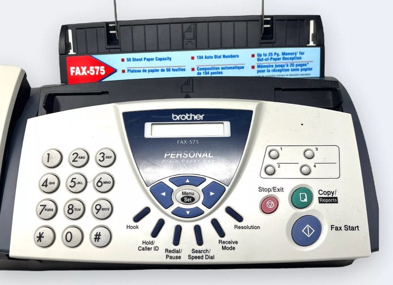 Brother FAX-575 Personal Fax Machine With Phone Works - Etsy