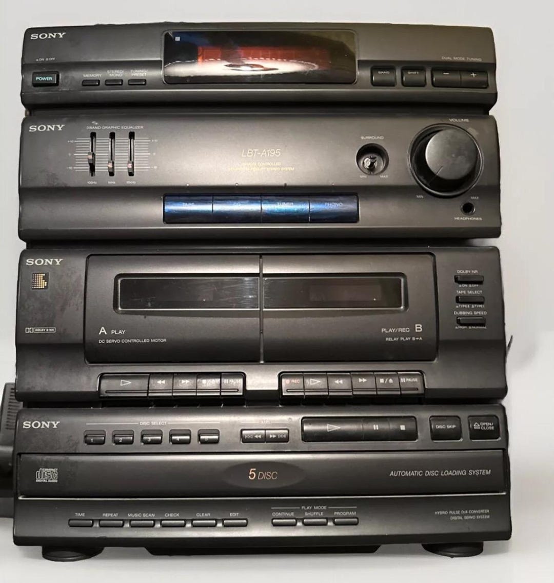 Sony LBT-A195 Compact Hi-fi Stereo System Am/fm Cd/cassette Tested ...