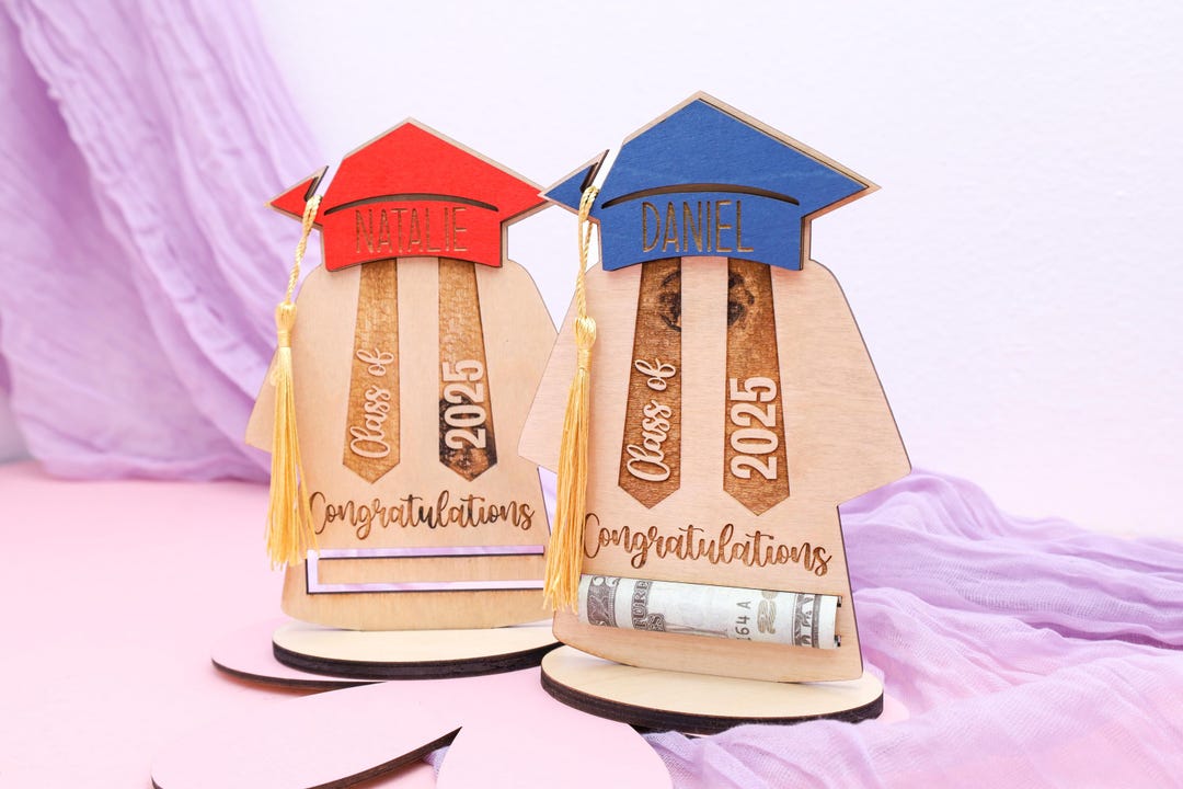 Personalized 2025 Graduation Gown Money Holder, Custom Gift for ...