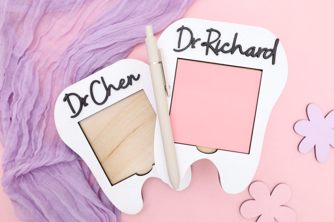 Tooth Sticky Note Holder, Custom Dental Gift, Cute Post It Holder for ...
