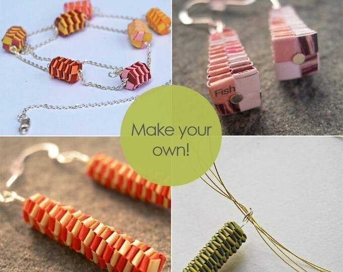 DIY Woven Paper Beads Tutorial - Make Your Own Woven Paper Beads - PDF ...