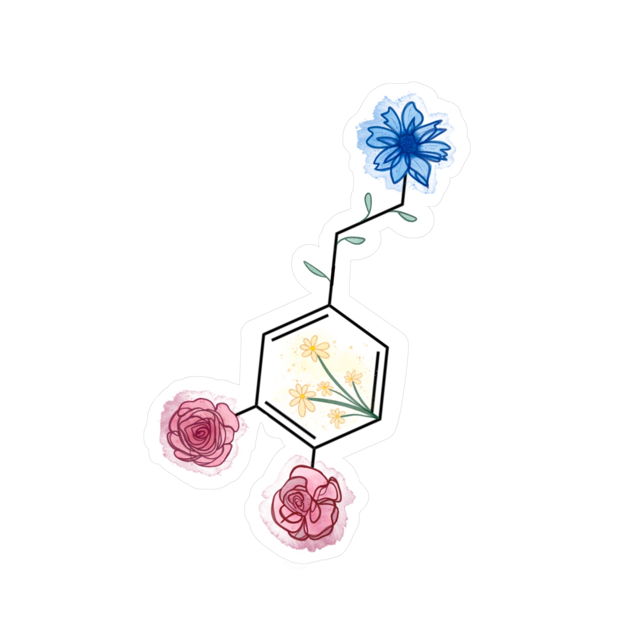 Dopamine Structure Vinyl Sticker/decal - Etsy