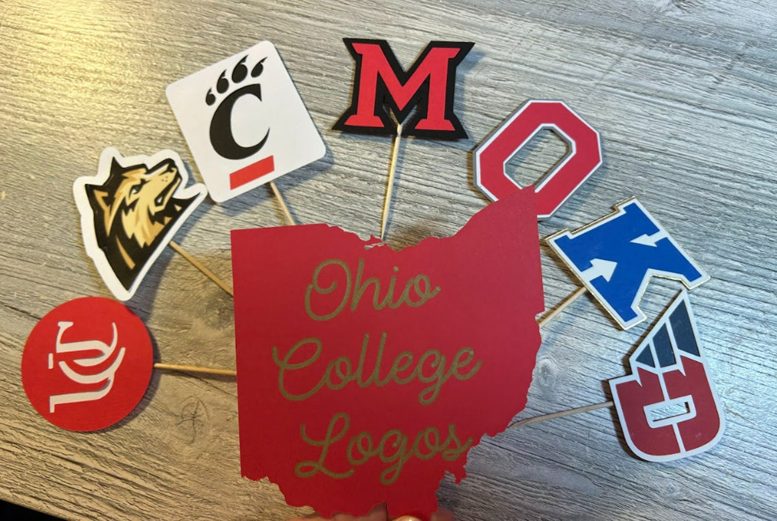 Chose Your School Logo One Dozen Ohio College University Logos State - Etsy