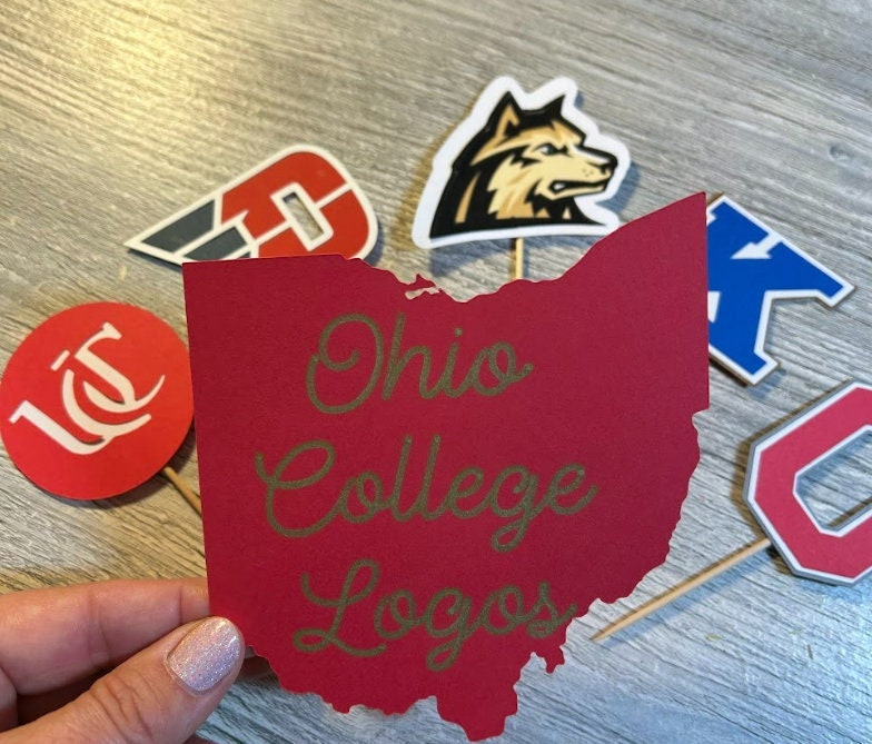Chose Your School Logo One Dozen Ohio College University Logos State - Etsy