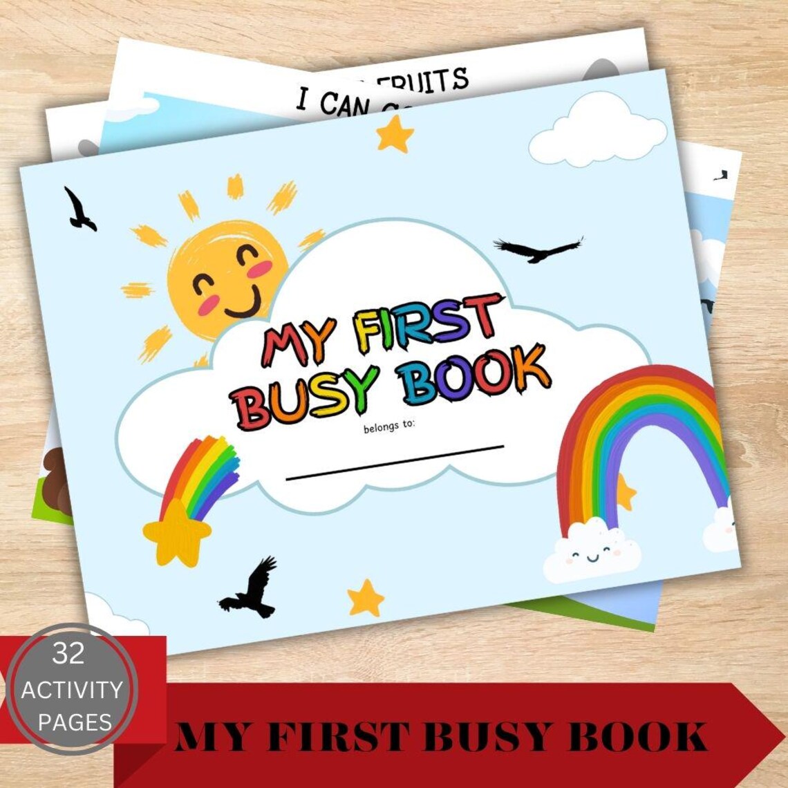 Digital Busy Book Printables for Kids Learning Binder for Toddler ...