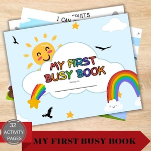 Digital Busy Book Printables for Kids Learning Binder for Toddler ...