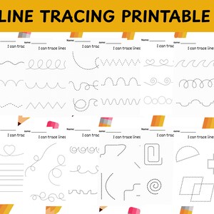 Preschool Line Tracing Worksheets, Lines Trace Pages Printable ...