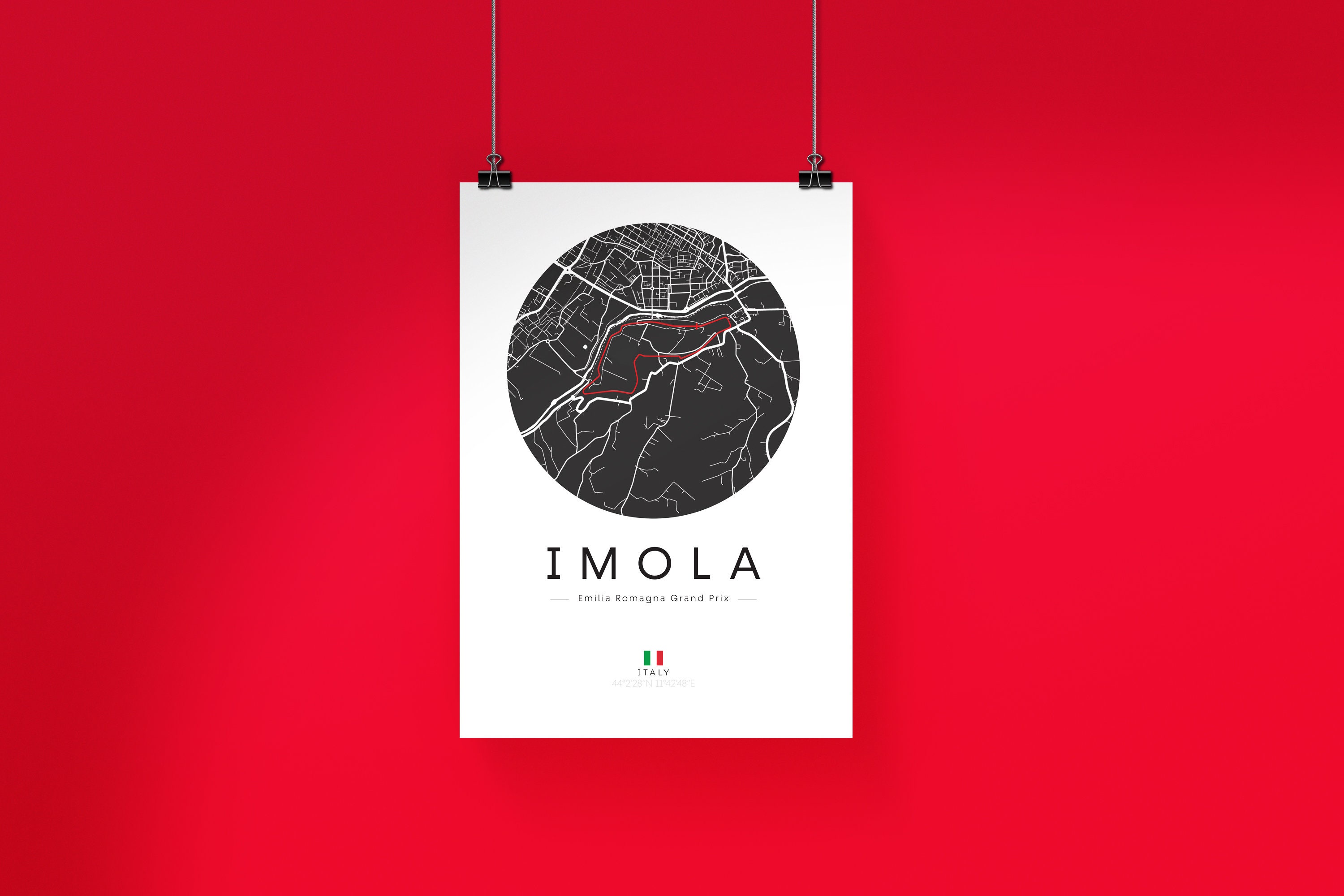 Formula 1 Track MAP of Imola Circuit Italy Digital Download Map Print ...