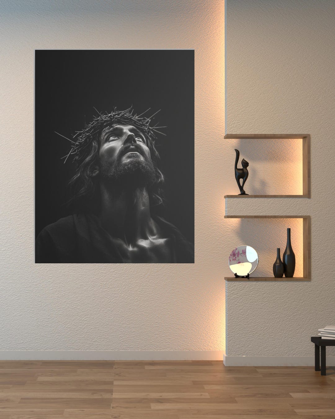 Modern Jesus Wall Art, Christian Home Decor - Etsy