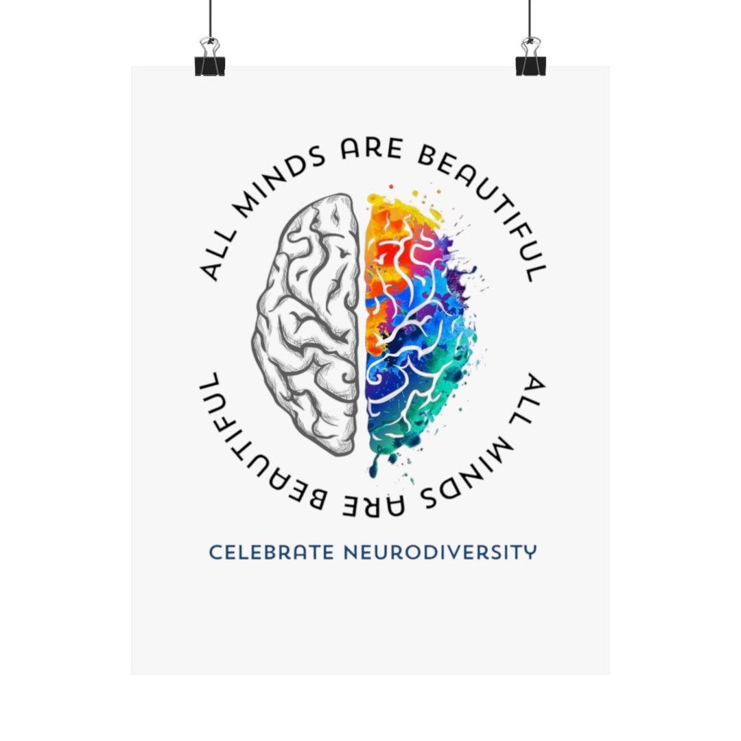 Celebrate Neurodiversity Matte Vertical Posters - Etsy