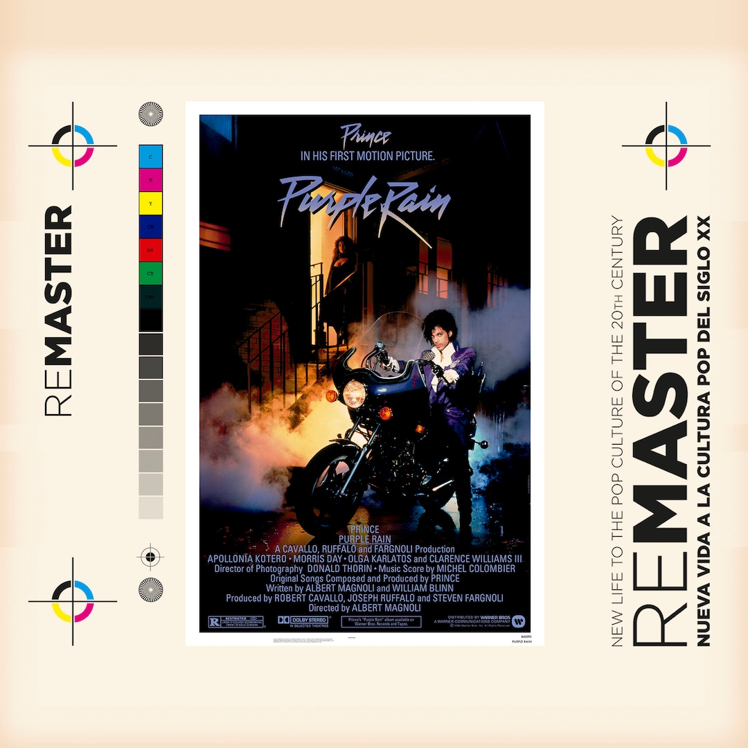 Remastered Poster purple Rain - Etsy