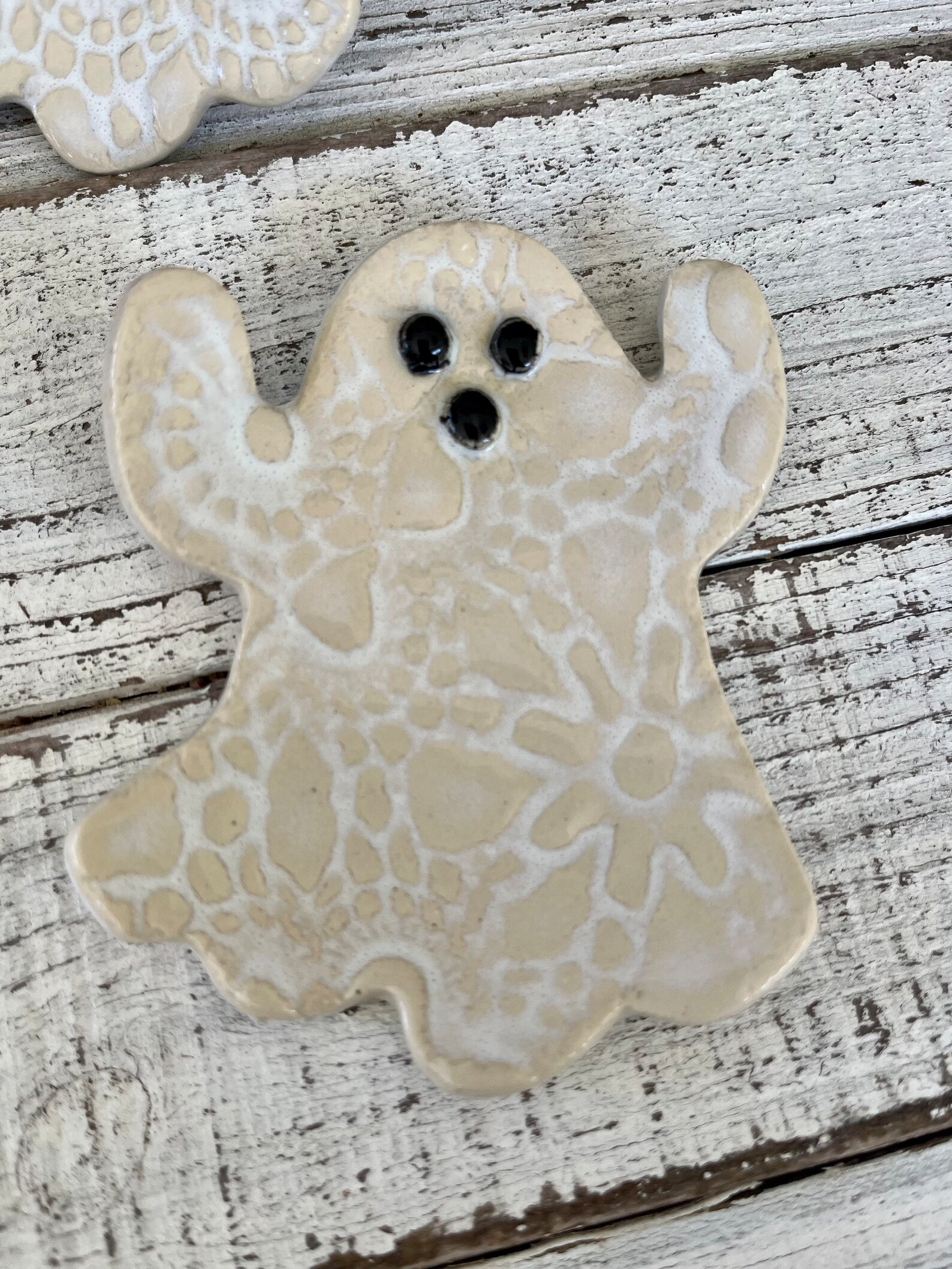 Made to Order Ceramic Lace Ghost-coffee Spoon Rest- Tea Bag Rest ...