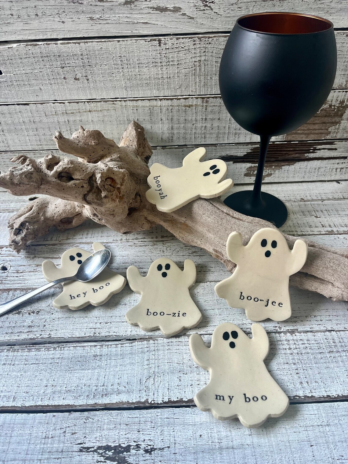Made to Order Ceramic Ghost-coffee Spoon Rest- Tea Bag Rest- Candle ...