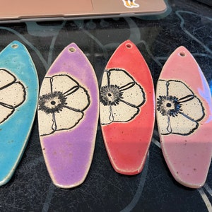 Made to Order- Ceramic Surfboard With NAME - Ornament - Wall Hanging ...