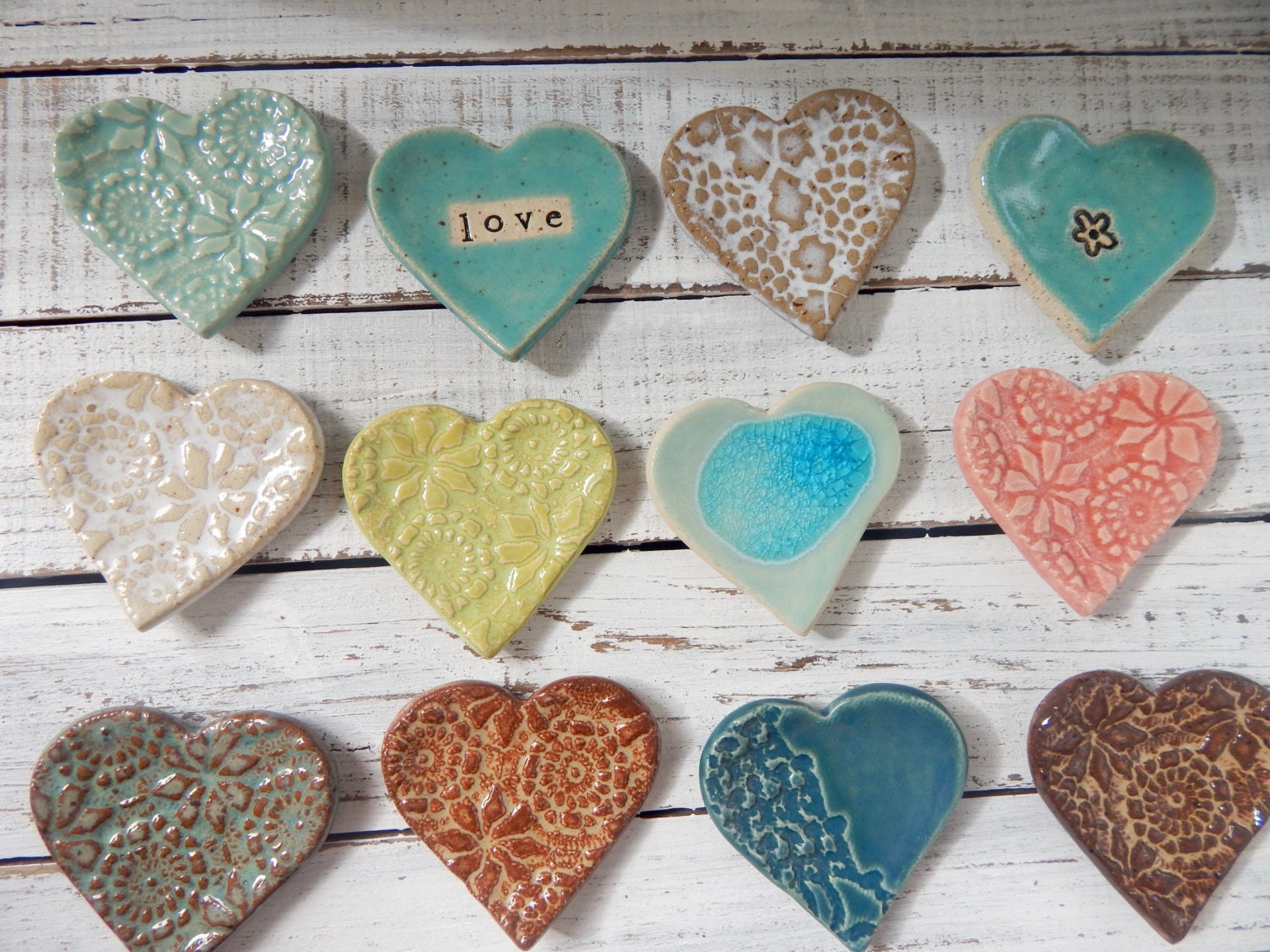 Assorted Ceramic Hearts Wedding Favors Shower Coffee - Etsy