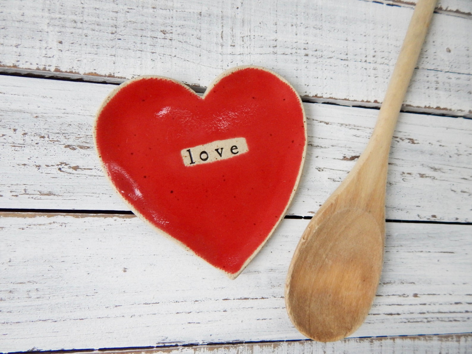 Made to Order LOVE- Ceramic Heart -dish - Spoon Rest - Soap Dish ...