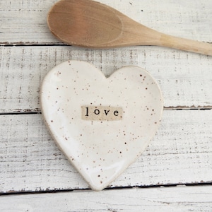 Made to Order LOVE- Ceramic Heart -dish - Spoon Rest - Soap Dish ...