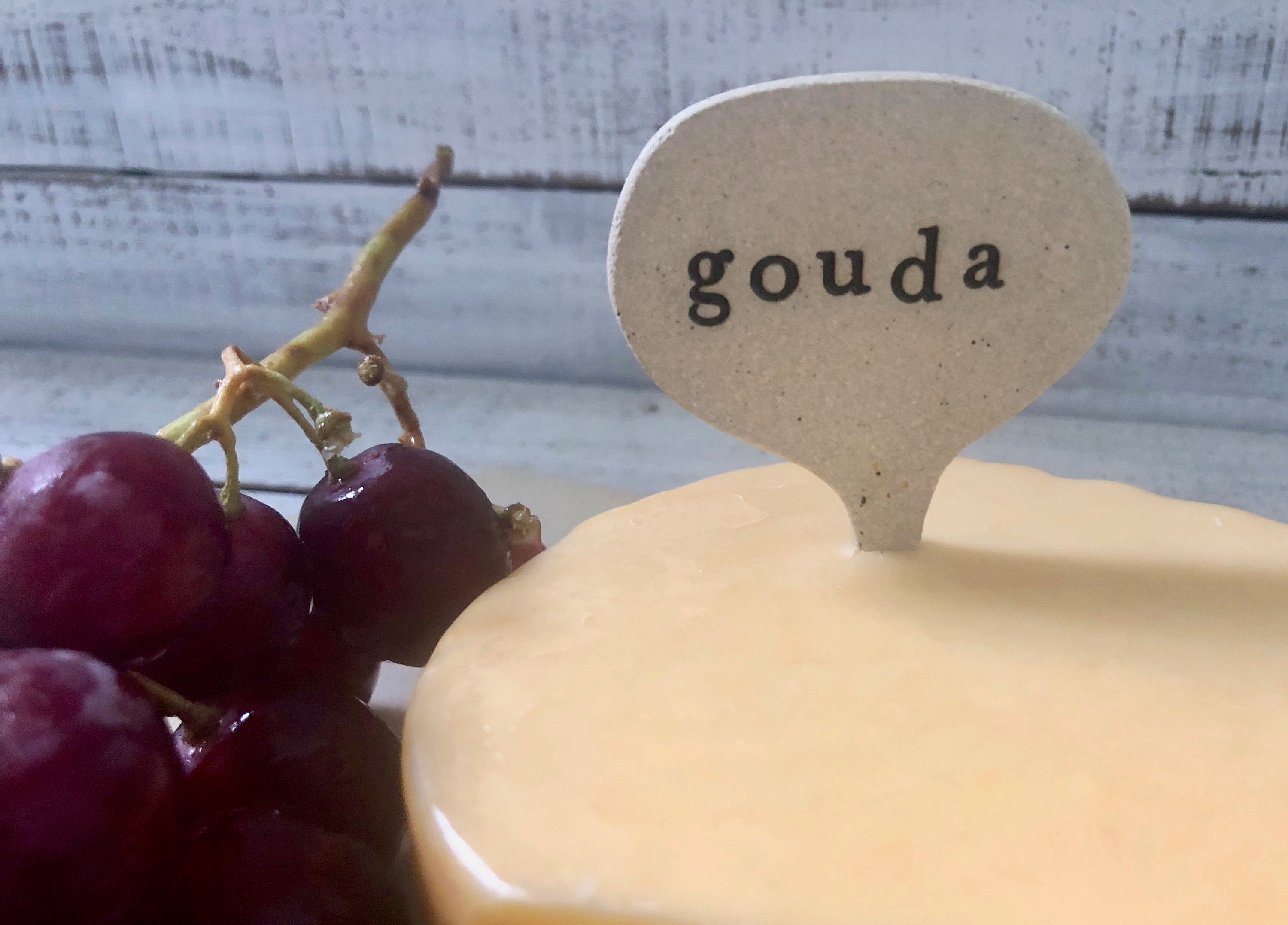 Made to Order Ceramic Cheese Marker- Handmade Stoneware Labels ...