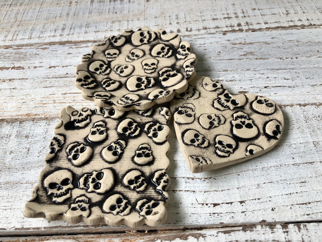 Made to Order- Ceramic Trinket Dishes-halloween- Skull- Punk- Ring ...