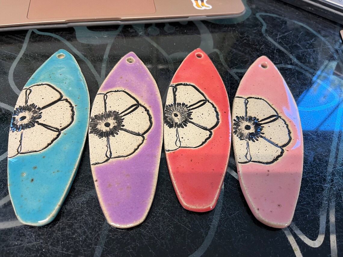 Made to Order- Ceramic Surfboard - Ornament - Wall Hanging- Holiday ...